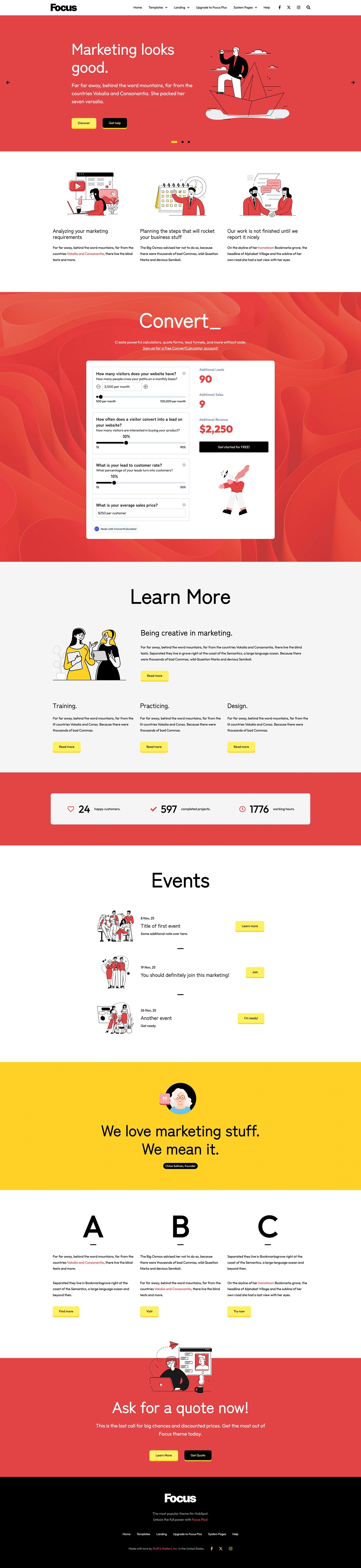 Focus Theme by Stuff & Matters, Inc.